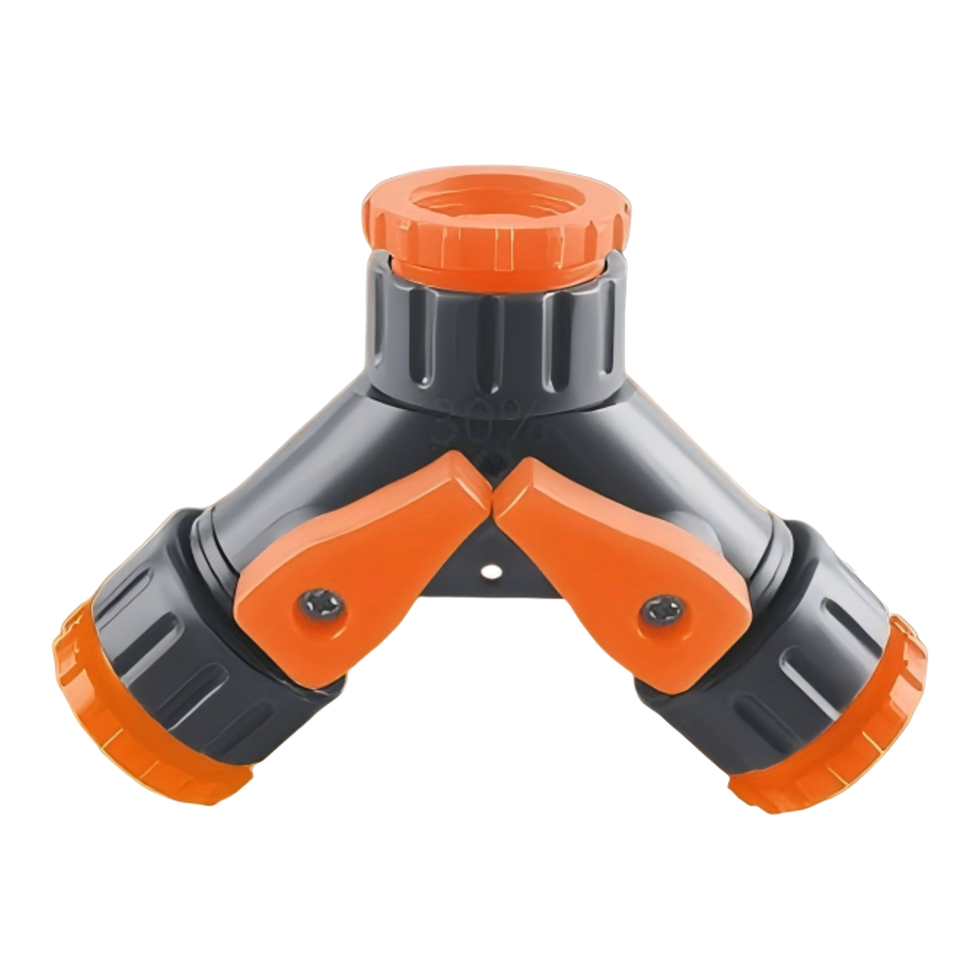 2 Way Tap Outlet with Shut Off Valve | Gardening | Crackerjack