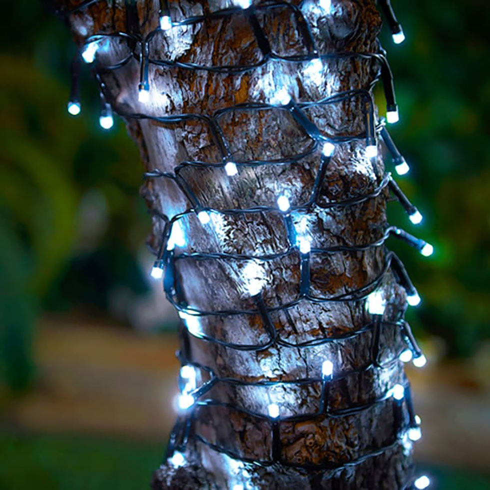 240 Solar String Lights White LED | Gardening | Crackerjack