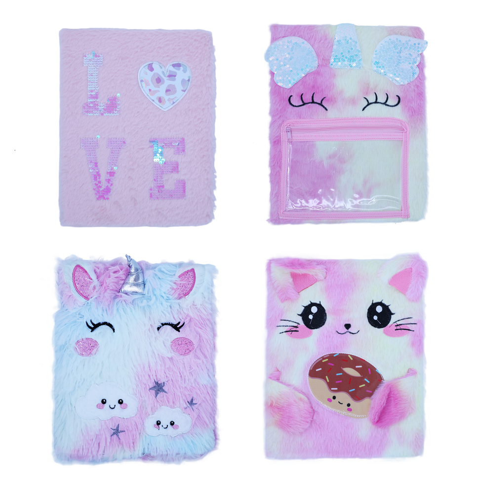 A4 Fluffy Notebook Assorted | Stationery, Party & Craft