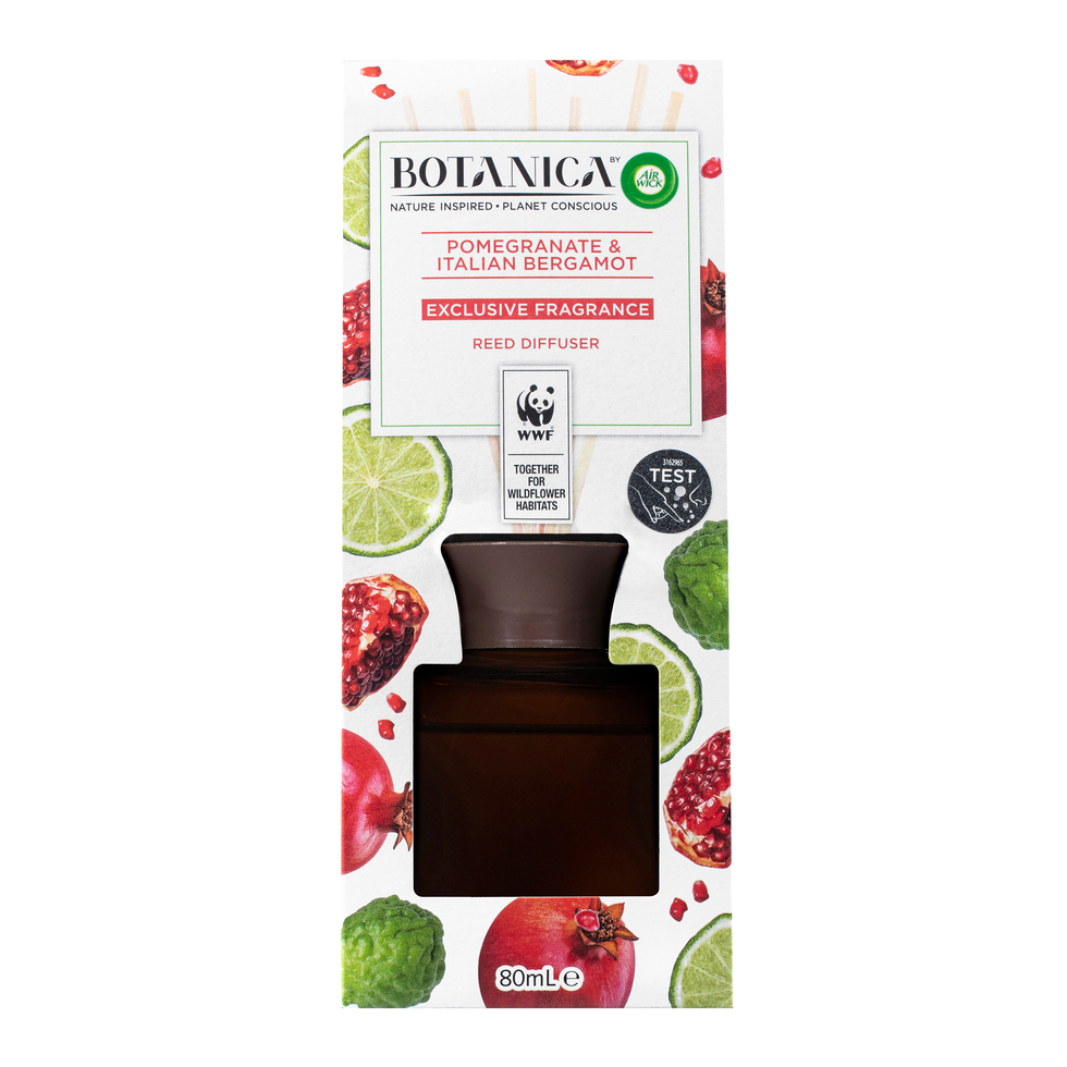Air Wick Botanica Reed Diffuser Pomegranate & Italian Bergamot 80ml | Home