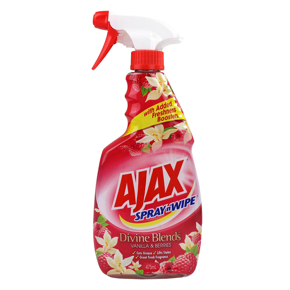 Ajax Spray n' Wipe Divine Blends Vanilla & Berries 475ml | Household