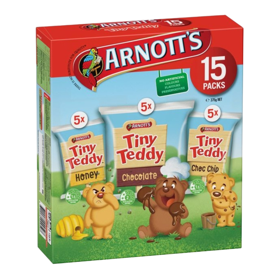 Arnott's Tiny Teddy Biscuits Variety Multipack 375g | Grocery