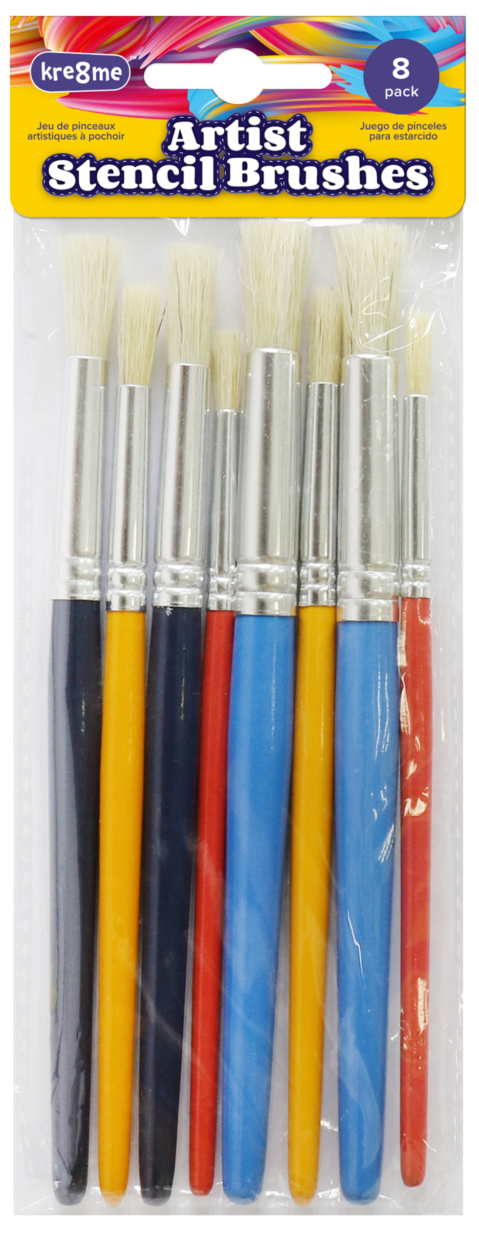 Artist Stencil Brush Set 8pc | Stationery, Party & Craft