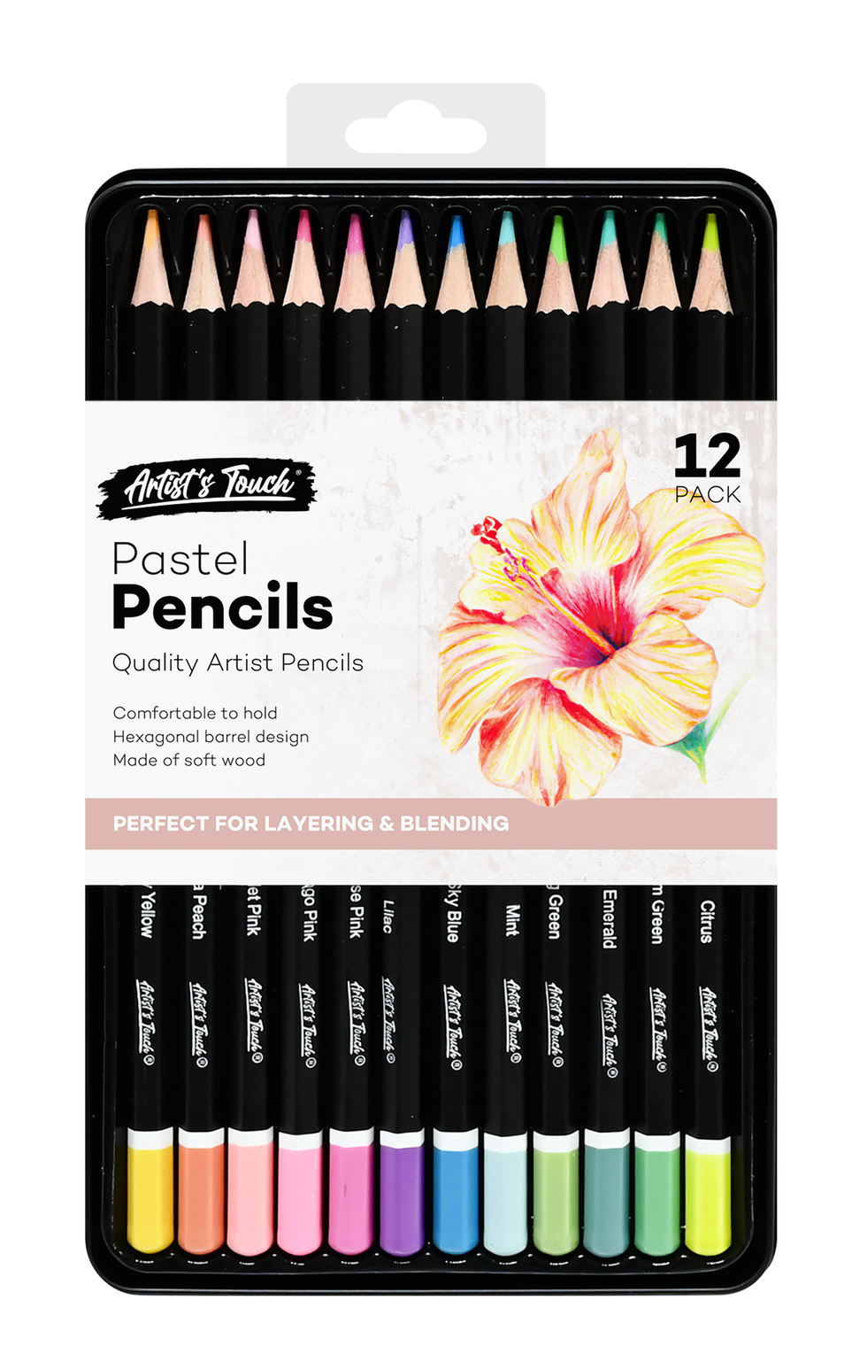 Artist Touch Pastel Pencils 12pk | Stationery, Party & Craft