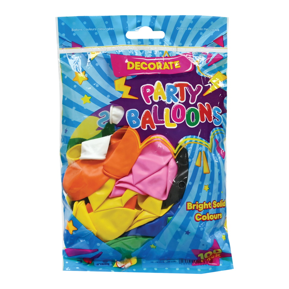 Balloons Mixed Colour 100Pk 23cm | Stationery, Party & Craft