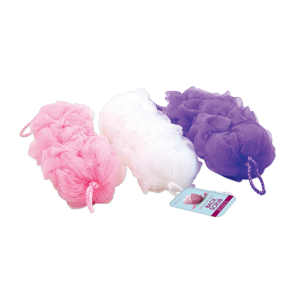 Bath Back Scrub Nylon Assorted | Health & Beauty | Crackerjack