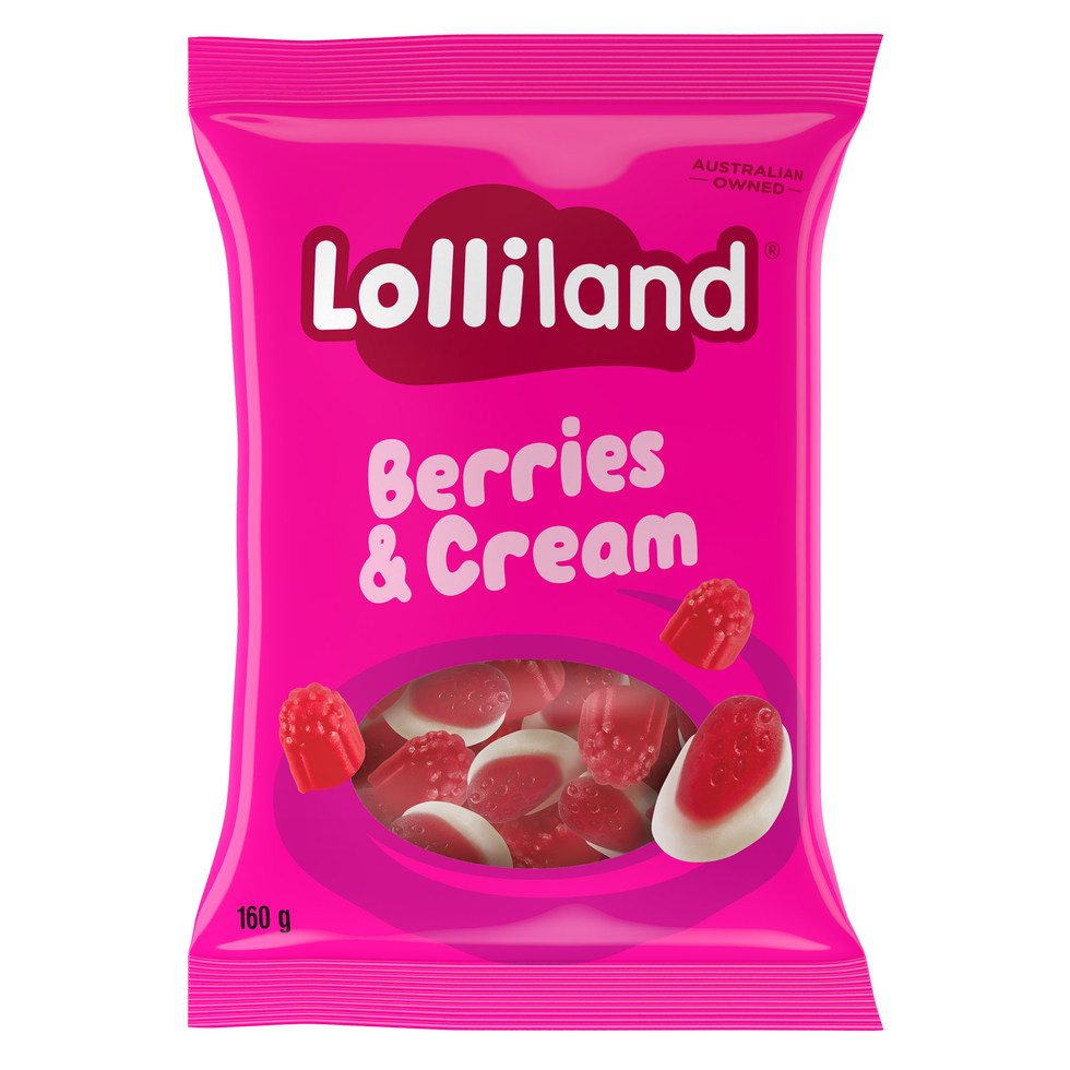 Lolliland Fun Makers Berries And Cream 160g | Confectionery