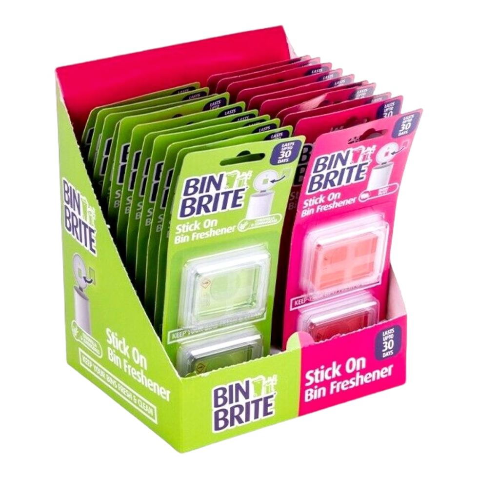 Bin Brite Stick On Freshener 2pk Assorted | Household