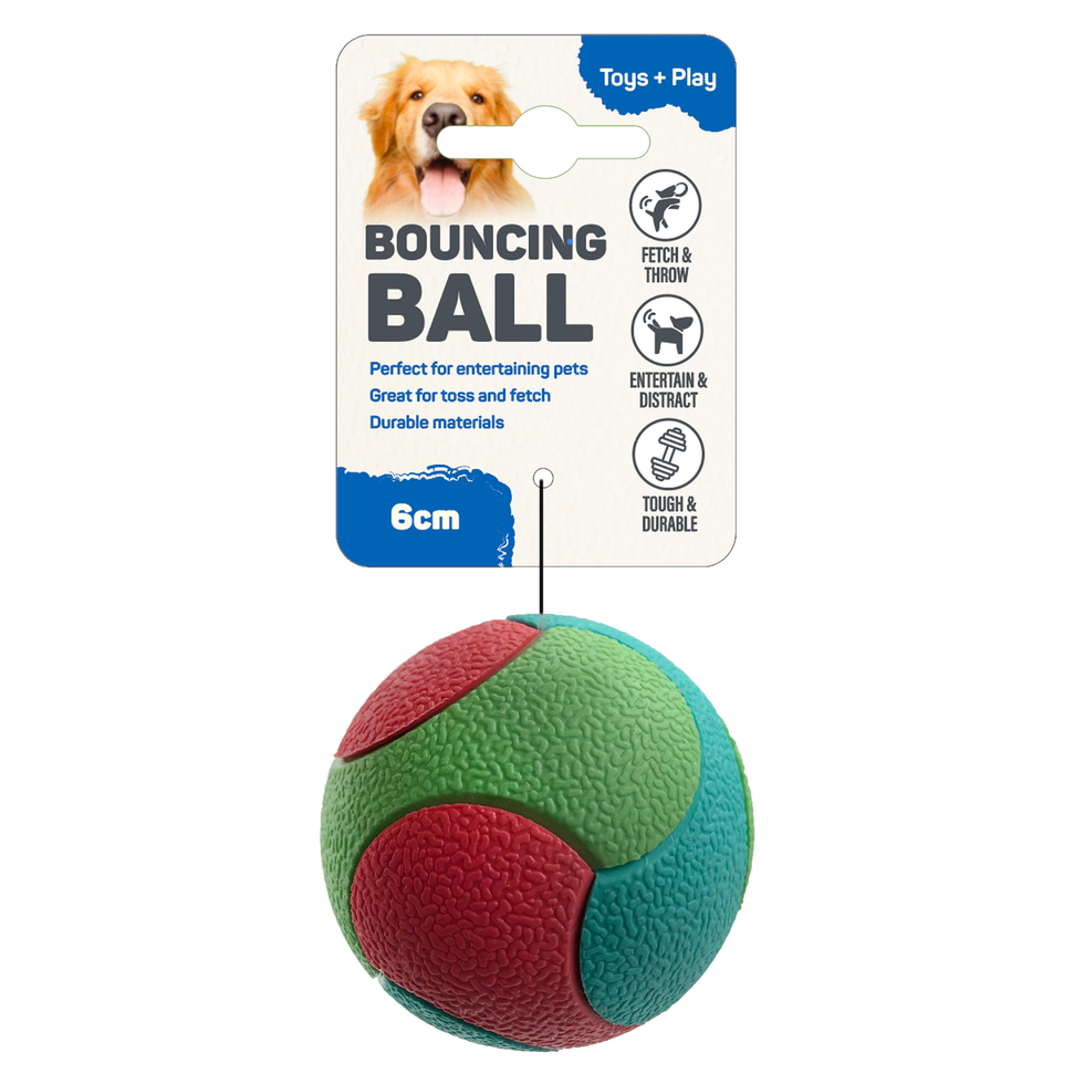 Bouncing Ball 6.5cm Medium | Pet | Crackerjack