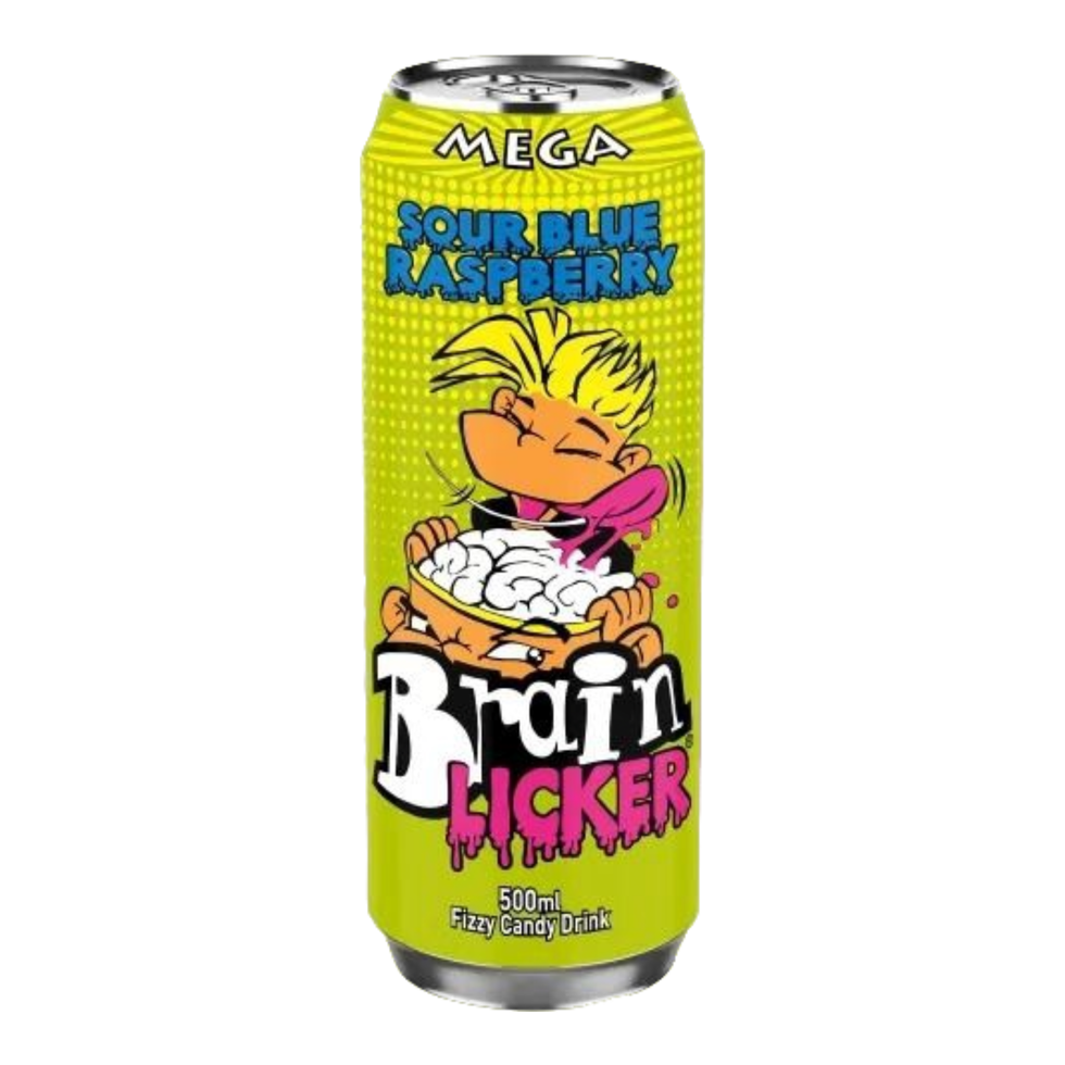 Brain Licker Sour Fizzy Candy Drink Blue Raspberry 500ml | Grocery