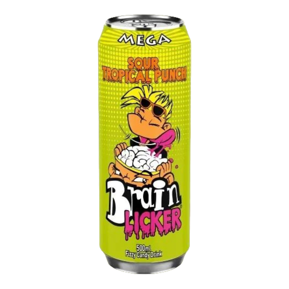 Brain Licker Sour Fizzy Candy Drink Tropical Punch 500ml | Grocery