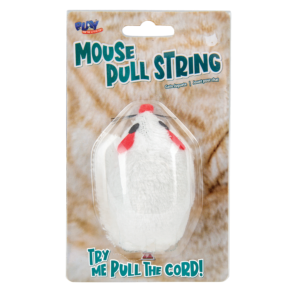Cat Mouse Pull String 20cm Assorted | Pet | Crackerjack