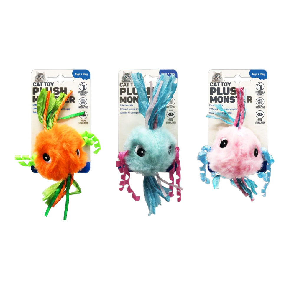 Cat Toy Plush Monster | Pet | Crackerjack