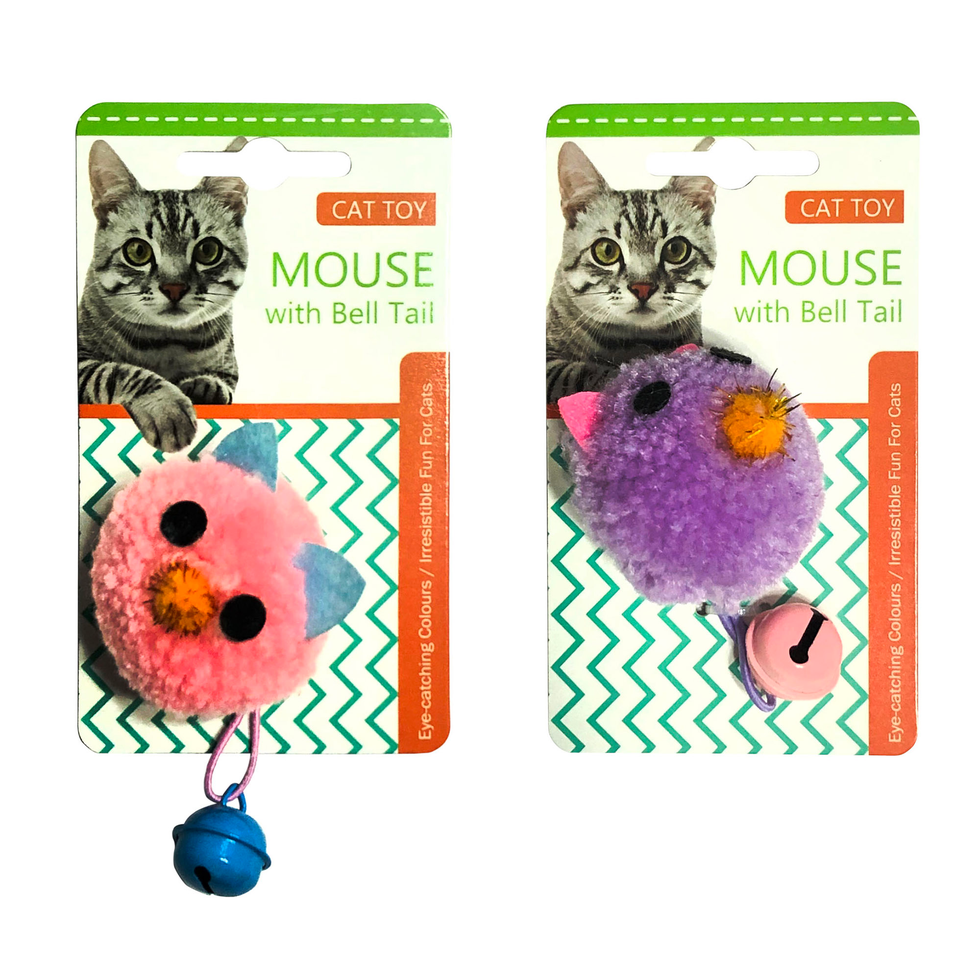 Cat Toy Rat With Bell Assorted | Pet | Crackerjack