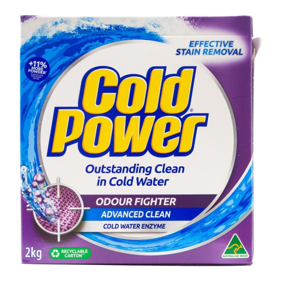 Cold Power Laundry Powder Odour Fighter Advanced Cleaning 2kg | Household