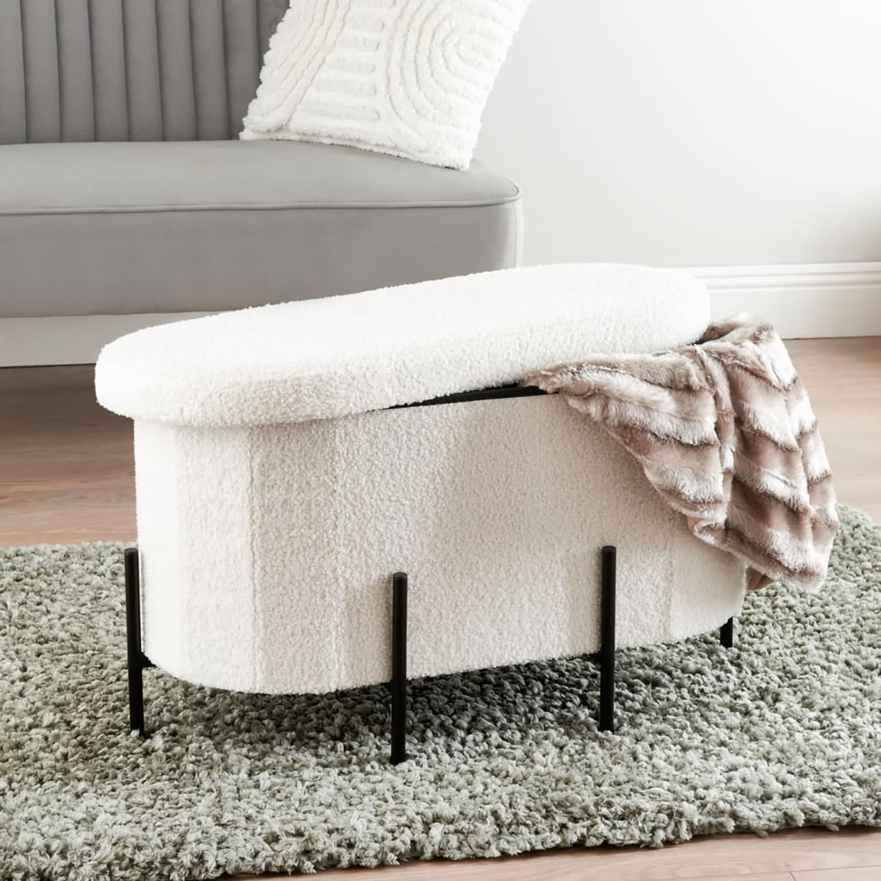 Curved Ottoman with Legs 49cm | Furniture | Crackerjack