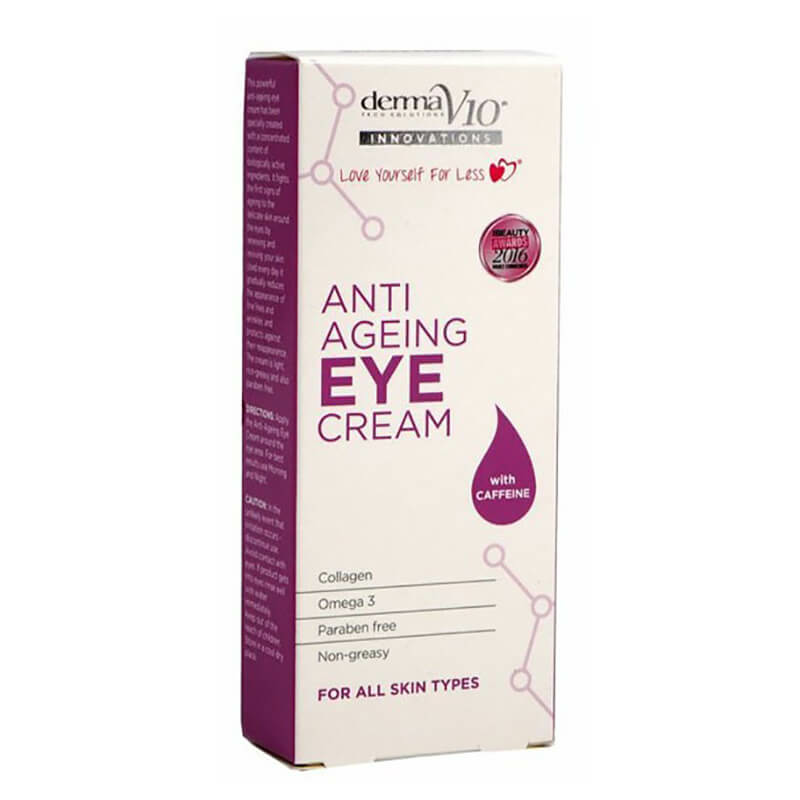 Derma V10 Anti Ageing Eye Cream 15ml Health Beauty