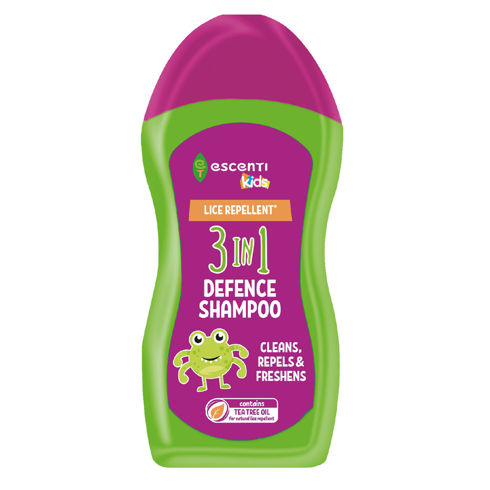 Escenti Kids 3 In 1 Head Lice Defence Shampoo 300ml | Health & Beauty