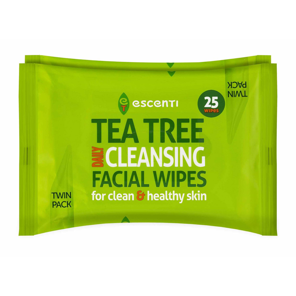 Escenti Tea Tree Cleansing Facial Wipes 2x20pk | Health & Beauty