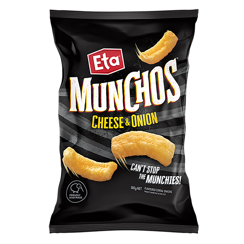 Eta Munchos Cheese Onion Cereal Snacks 100g | Grocery