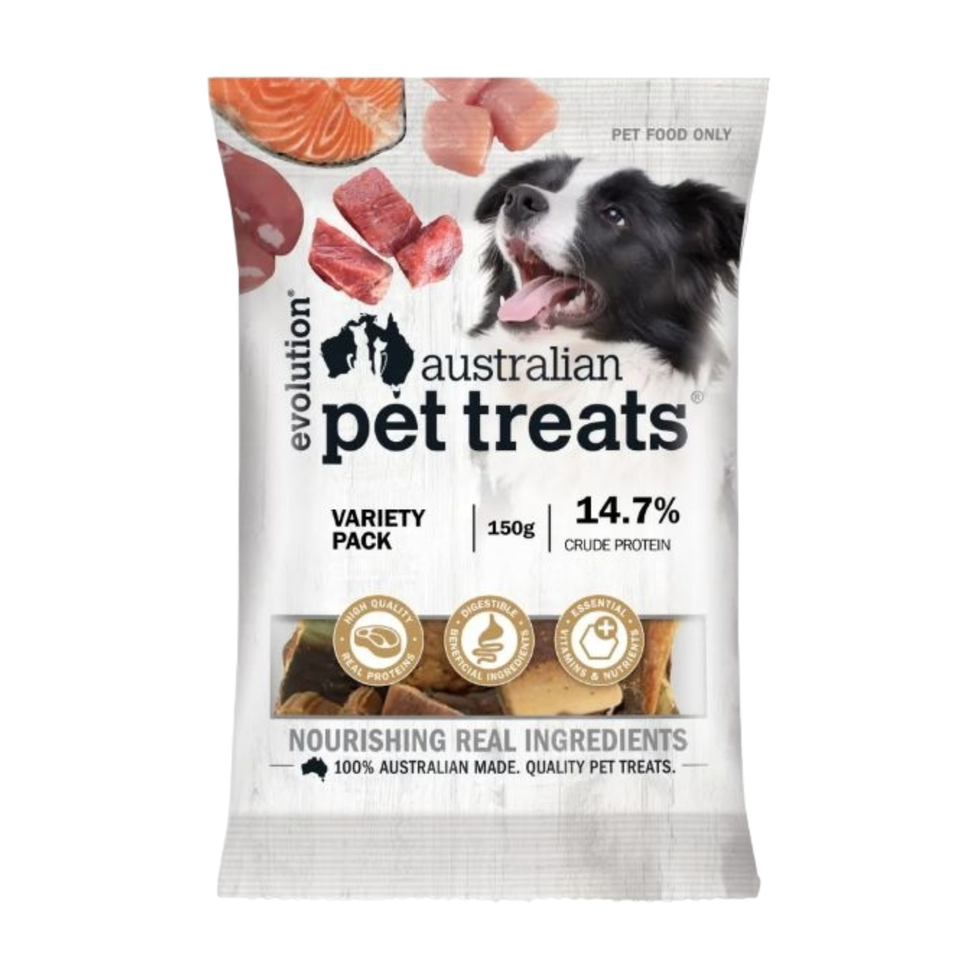Evolution Pet Treat Variety Pack 150g | Pet | Crackerjack