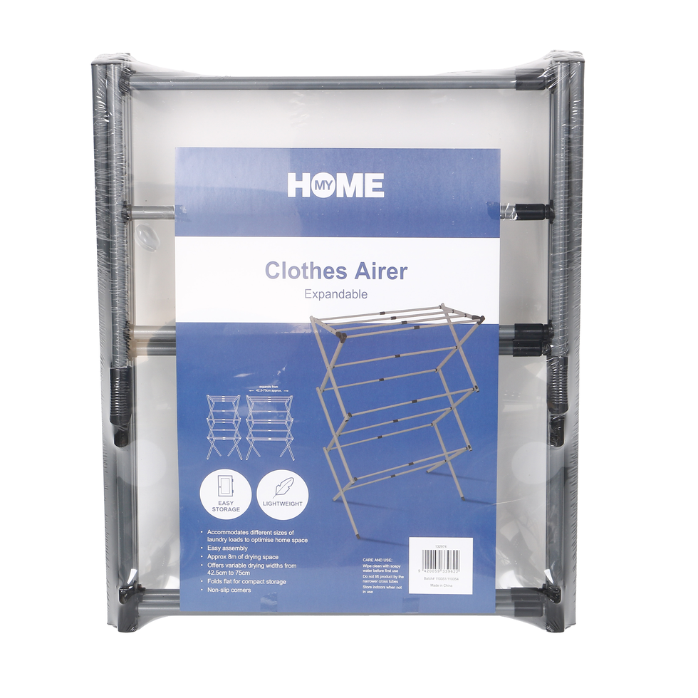 My Home Expandable Clothes Airer | Household | Crackerjack