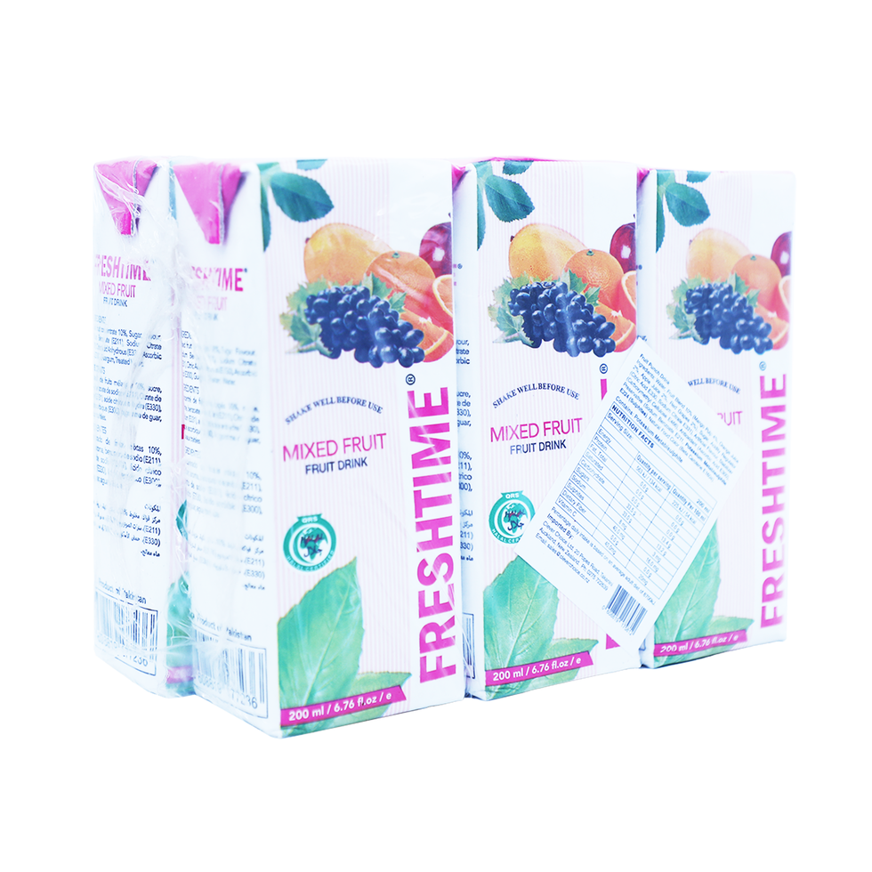 Freshtime Mixed Fruit Drink 200ml 6pk | Grocery | Crackerjack