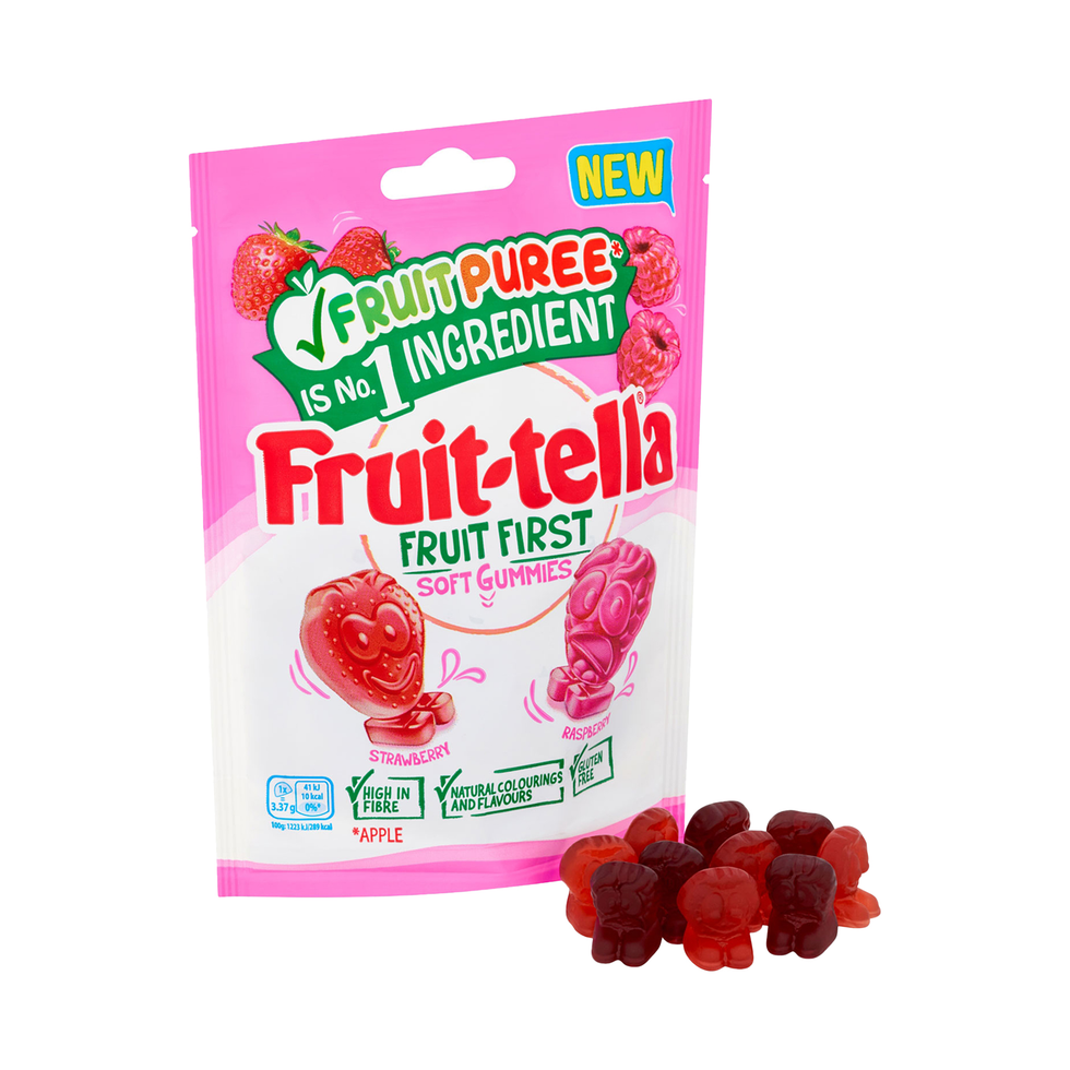 Fruit-Tella Soft Gummies Strawberry & Raspberry 140g | Confectionery