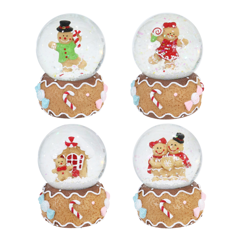 Gingerbread Snow Globe Assorted | Christmas | Crackerjack