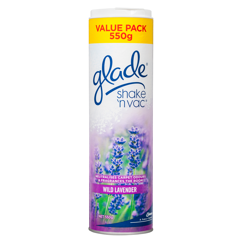 Glade Shake & Vac Powder Wild Lavender 550g | Household