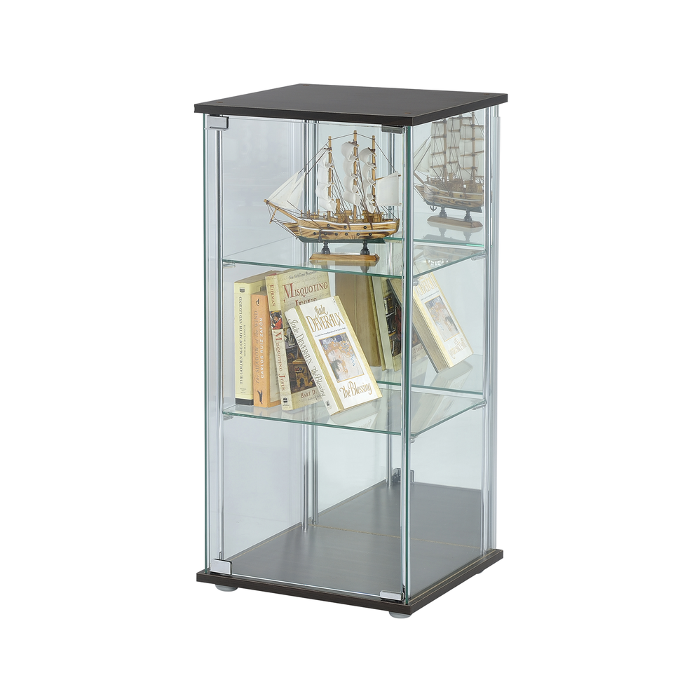 Glass Display Case 2 Tier Black | Furniture | Crackerjack