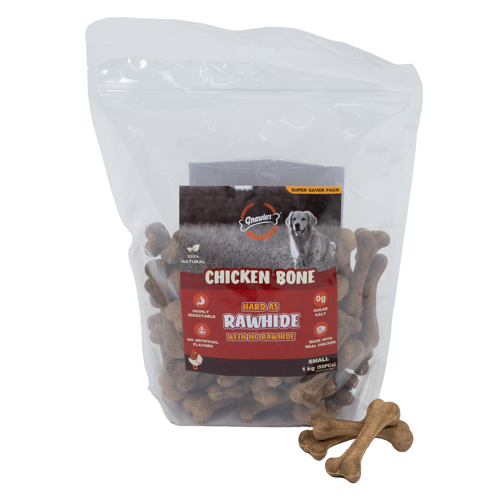 Gnawlers Chicken Bone Small 1kg | Pet | Crackerjack