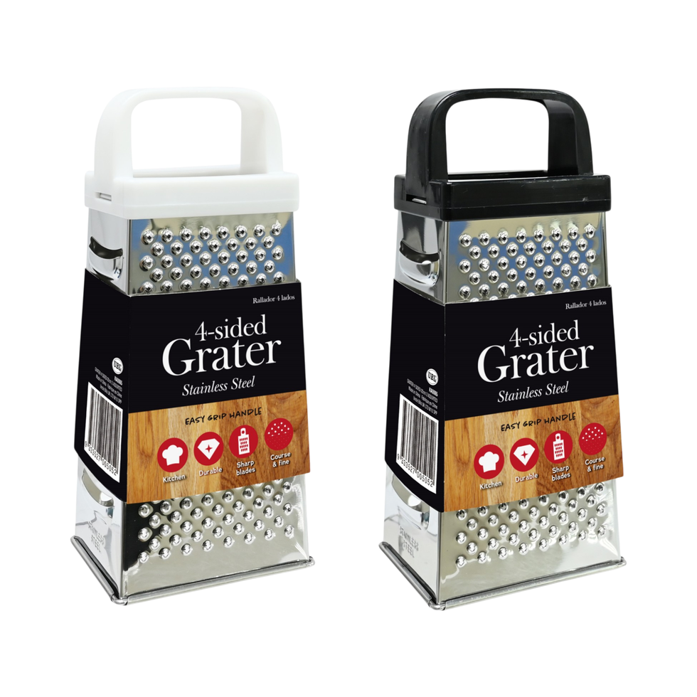 Grater 4-Sided with Handle Assorted | Home | Crackerjack
