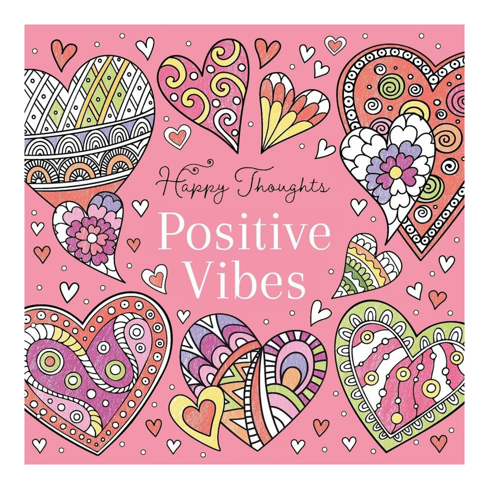 Happy Thoughts Positive Vibes Colouring Book | Stationery, Party & Craft