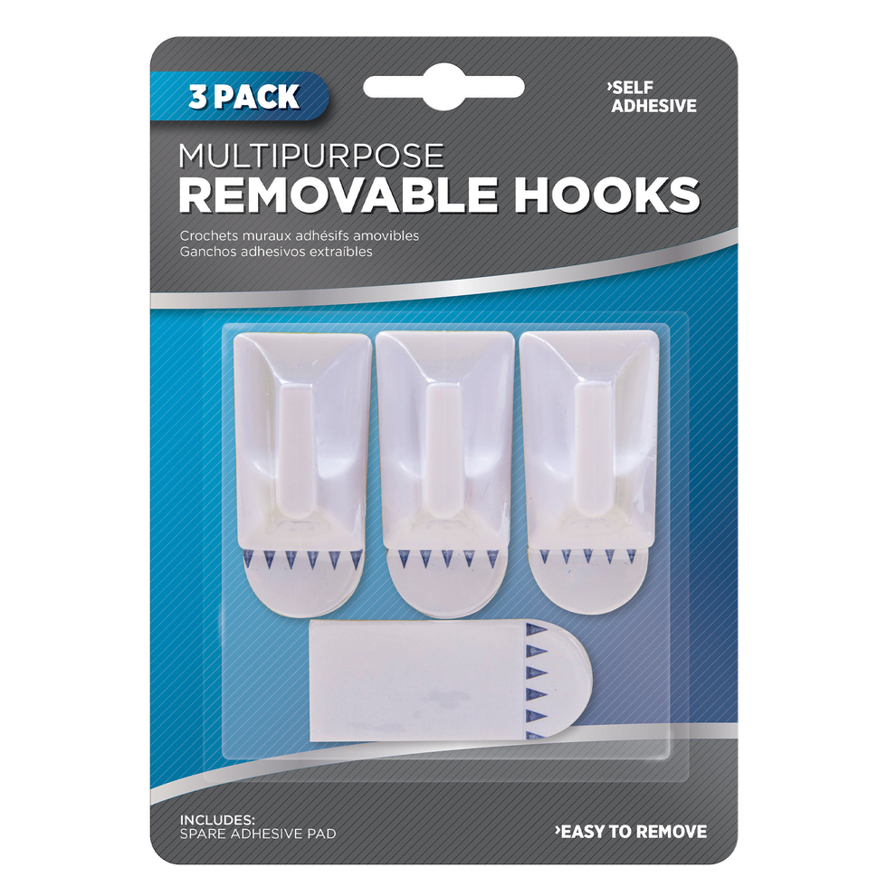 Multipurpose Removable Hooks 3pk | Household | Crackerjack