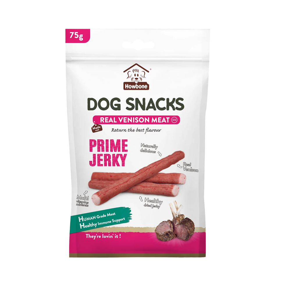Howbone Dog Snacks Prime Jerky Venison Stick 75g | Pet