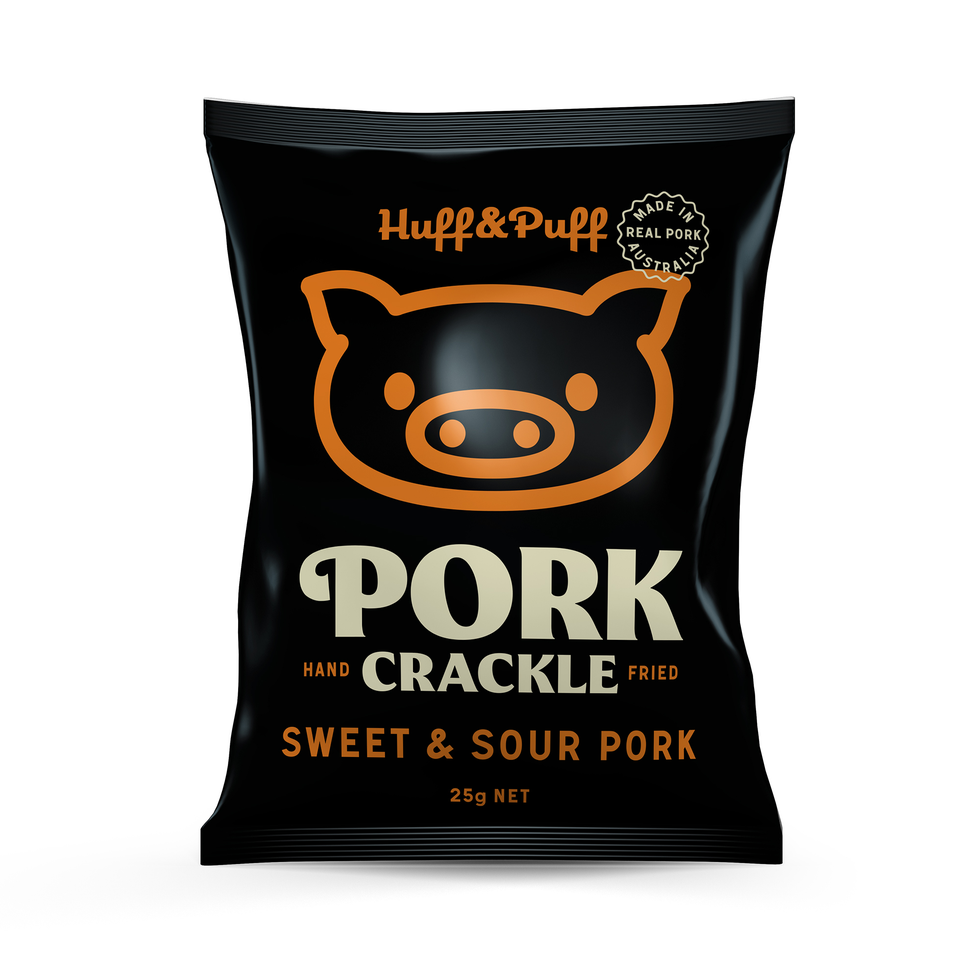 Huff & Puff Pork Crackle Sweet & Sour Pork 25g | Grocery