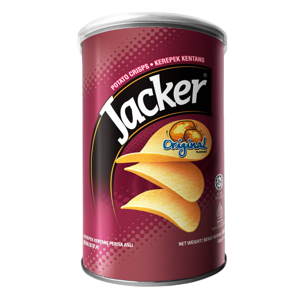 Jacker Potato Crisps Canister Original 60g | Grocery