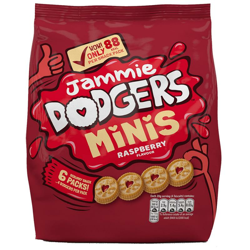 Burton's Jammie Dodgers Minis Raspberry 6pk 120g | Grocery