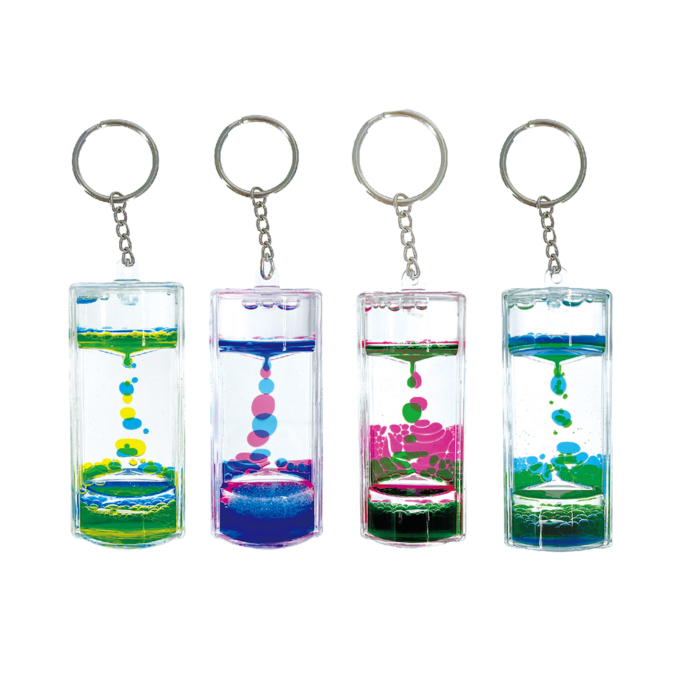 Keyring Liquid Colour Timer 4 Asst | Toys | Crackerjack