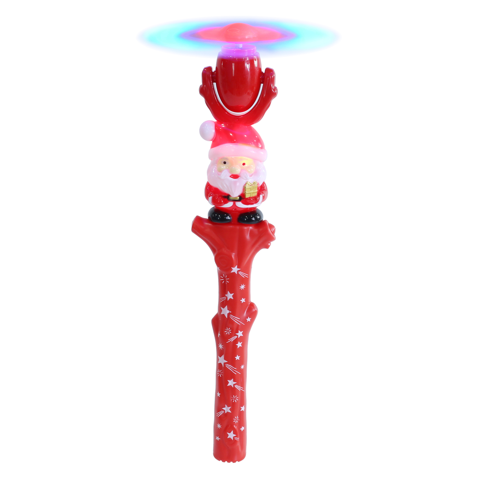 Festive Magic LED Santa Windmill Wand | Christmas