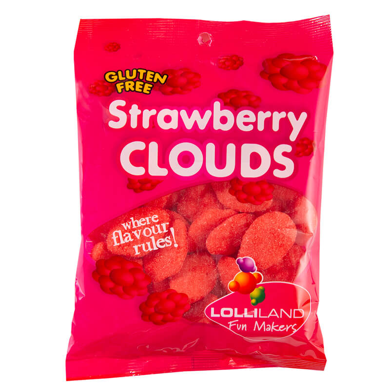 Lolliland Fun Makers Strawberry Clouds 140g | Lollies | Product
