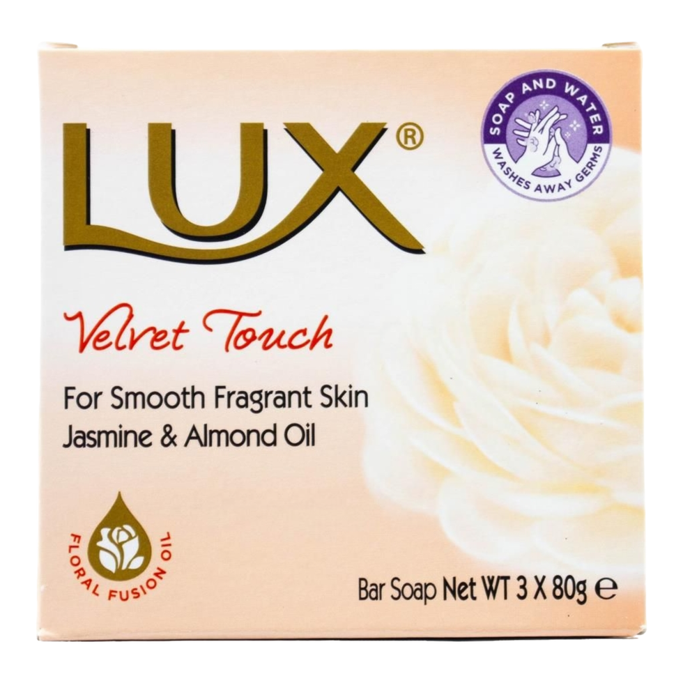 Lux Bar Soap Velvet Touch Jasmine and Almond Oil 80g 3pk | Health & Beauty
