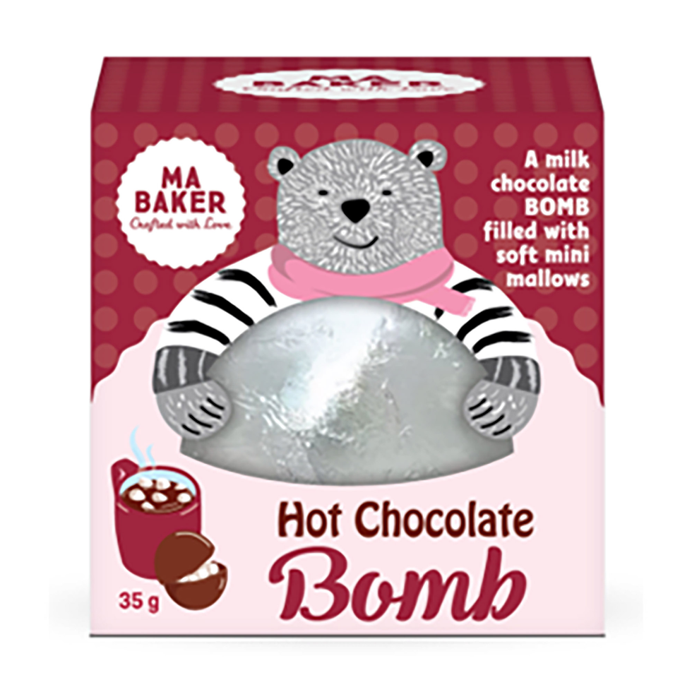 Ma Baker Hot Choc Bomb with Mini Marshmallows 35g | Grocery