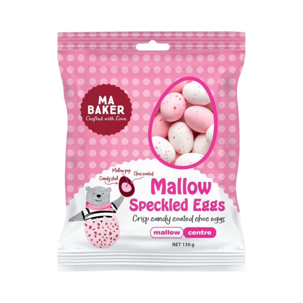 Ma Baker Mallow Speckled Eggs 130g | Easter | Crackerjack