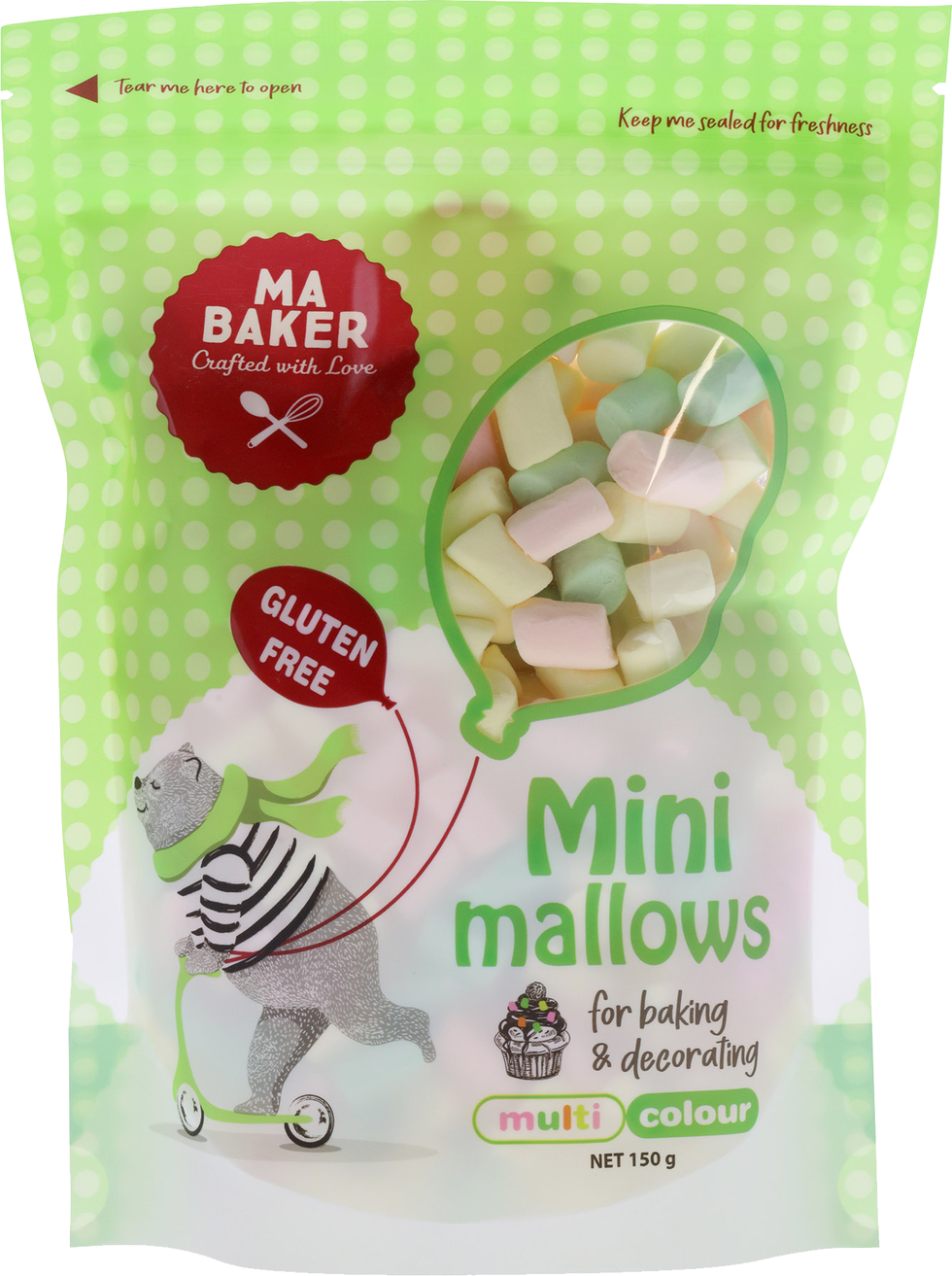 Ma Baker Multi Coloured Mallows 150g | Grocery | Crackerjack