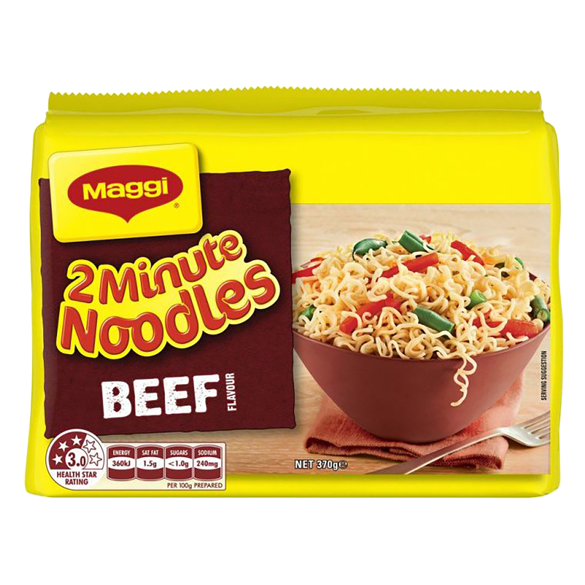 Maggi 2 Minute Noodles Beef 5pk Grocery Crackerjack