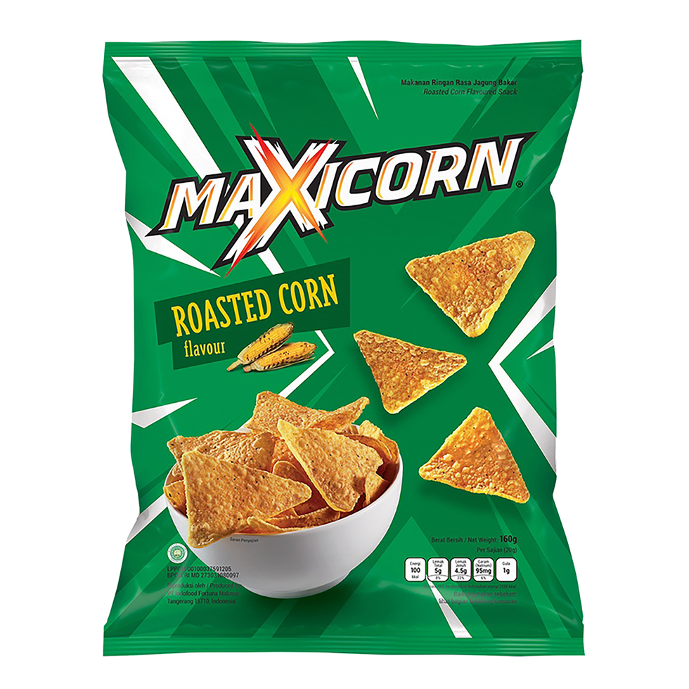 Maxicorn Tortilla Chips Roasted Corn 140g | Grocery