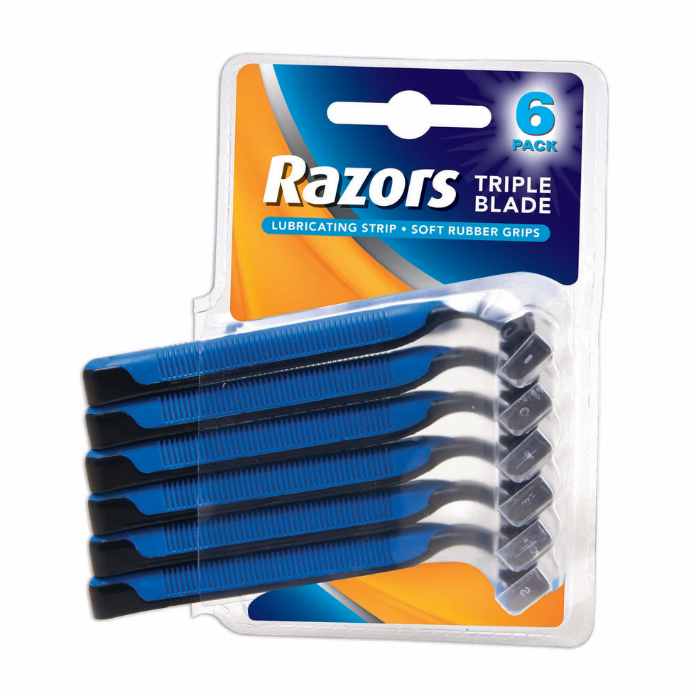 Mens Disposable Triple Razors 6pk | Health & Beauty
