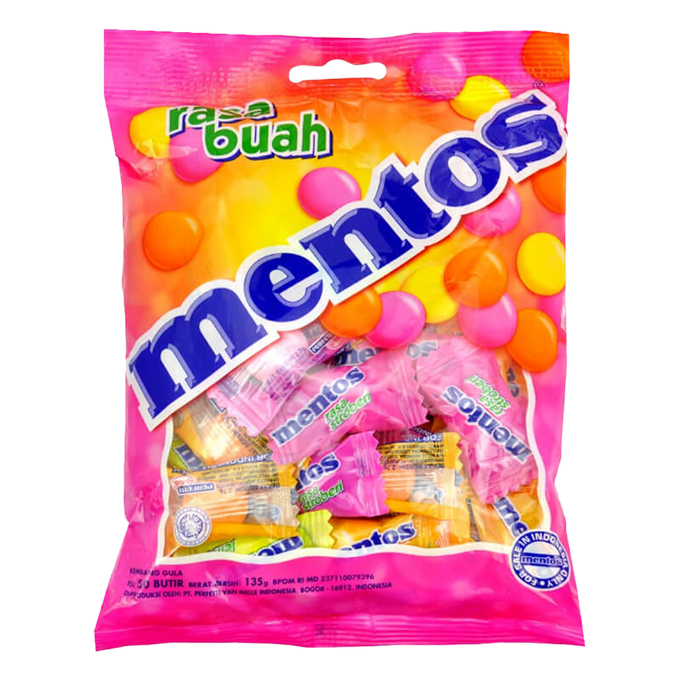Mentos Fruit Bag 135g | Confectionery | Crackerjack